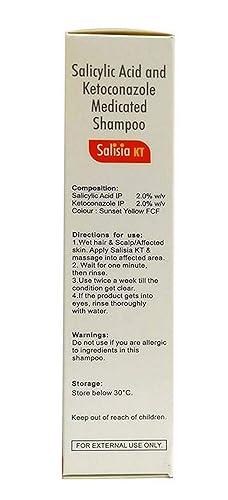 Salisia Kt - Bottle of 75 ml Shampoo with 2% Ketoconazole and Salicylic ...